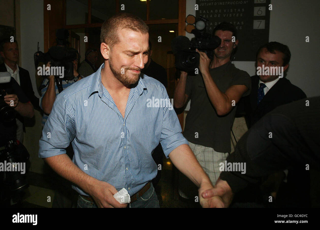 Andrew Cowles, the husband of Boyzone star Stephen Gately, leaves court ...