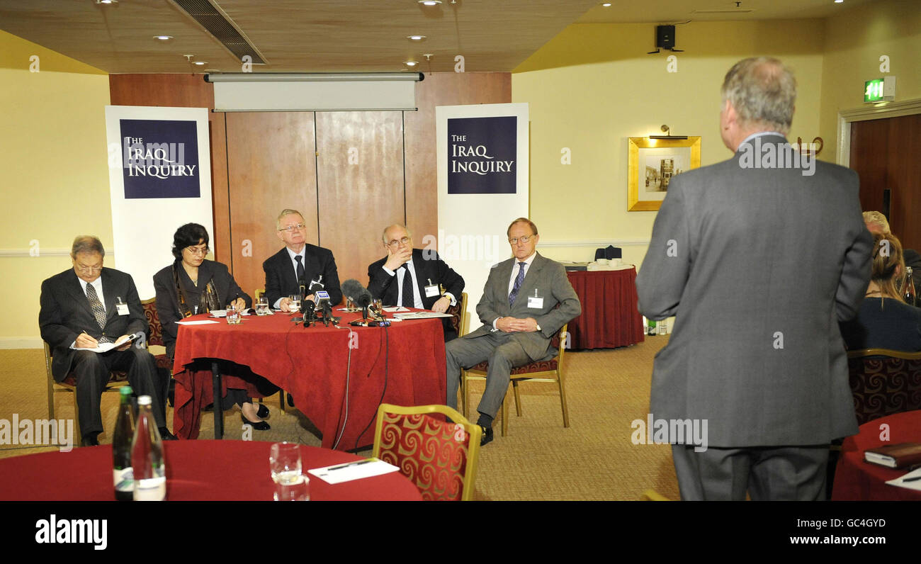 Iraq Inquiry Committee Stock Photo - Alamy