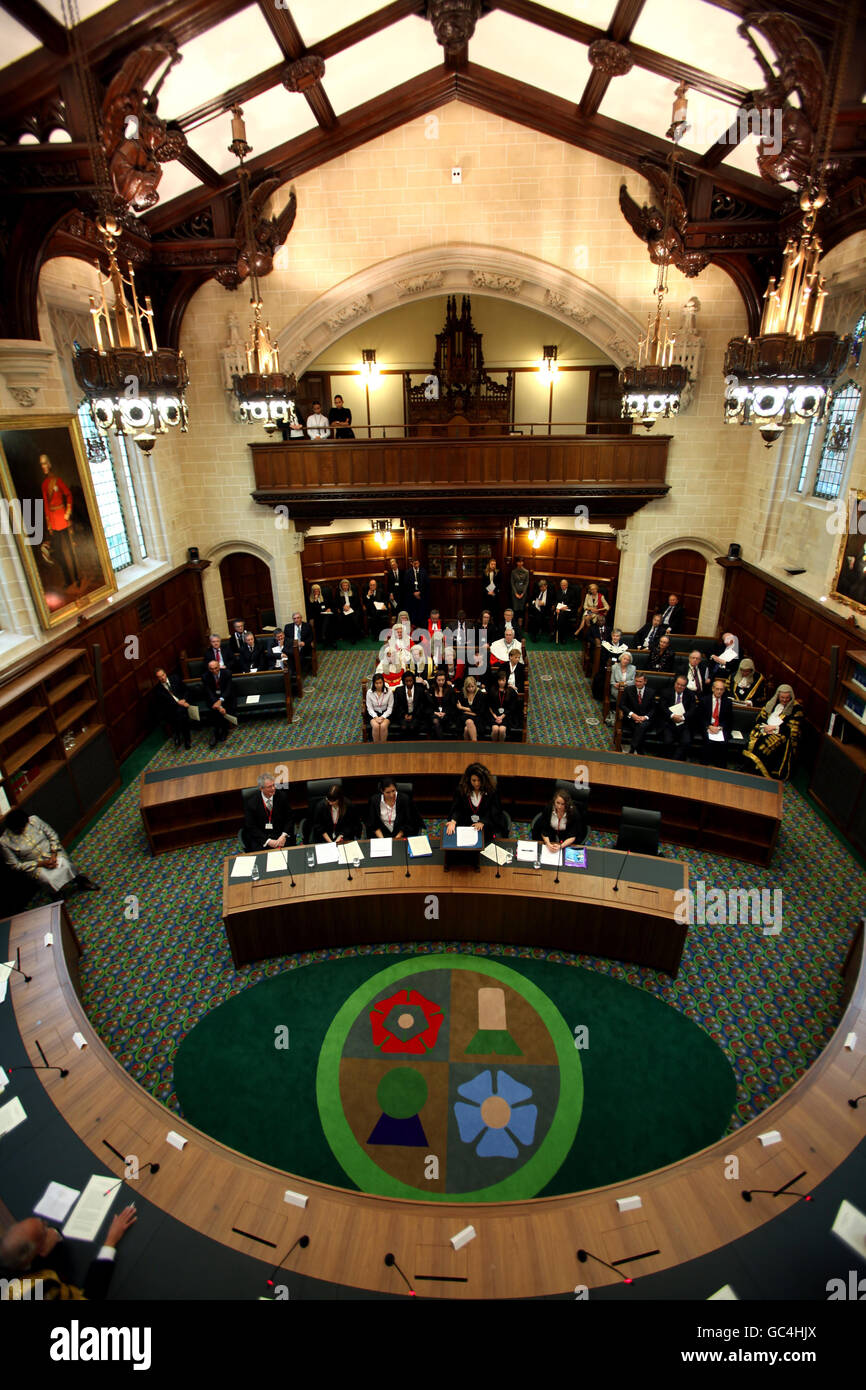 A general view of Court Room One at the opening of the newly renovated ...