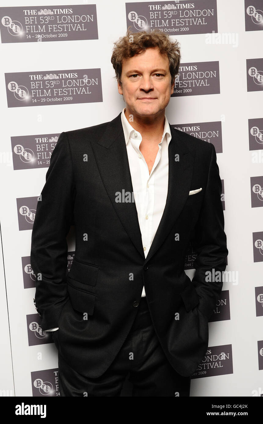 Colin Firth at the premiere of the new film A Single Man, at the Vue ...