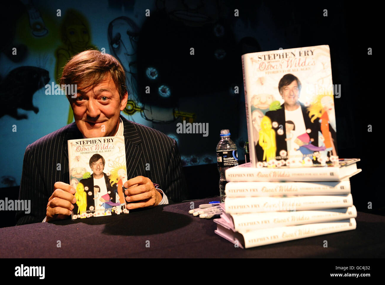 Stephen Fry with his new book, Oscar Wilde's Stories for All Ages, ata ...