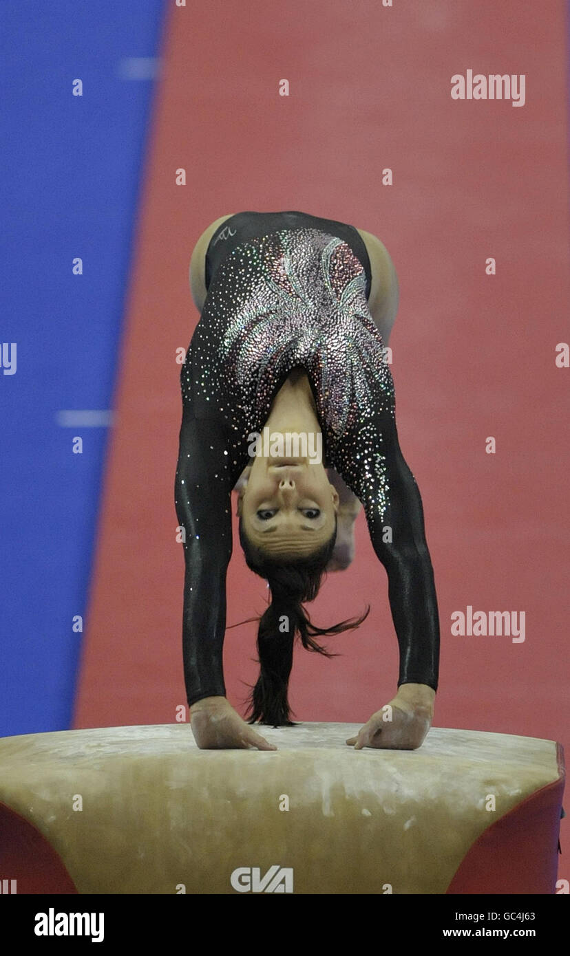 Great Britain's Rebecca Wing on vault during the women's individual all ...