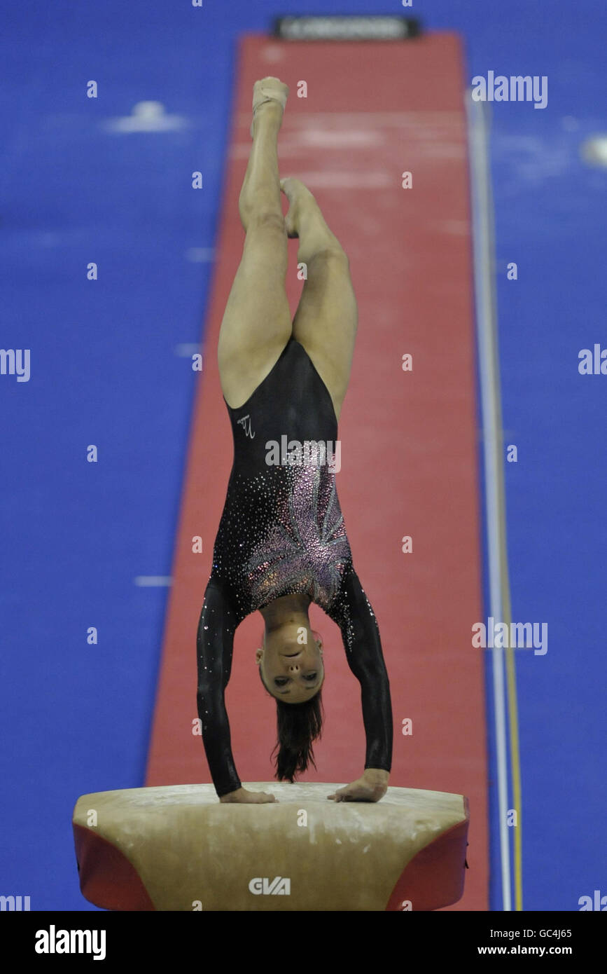 Great Britain's Rebecca Wing on vault during the women's individual all ...