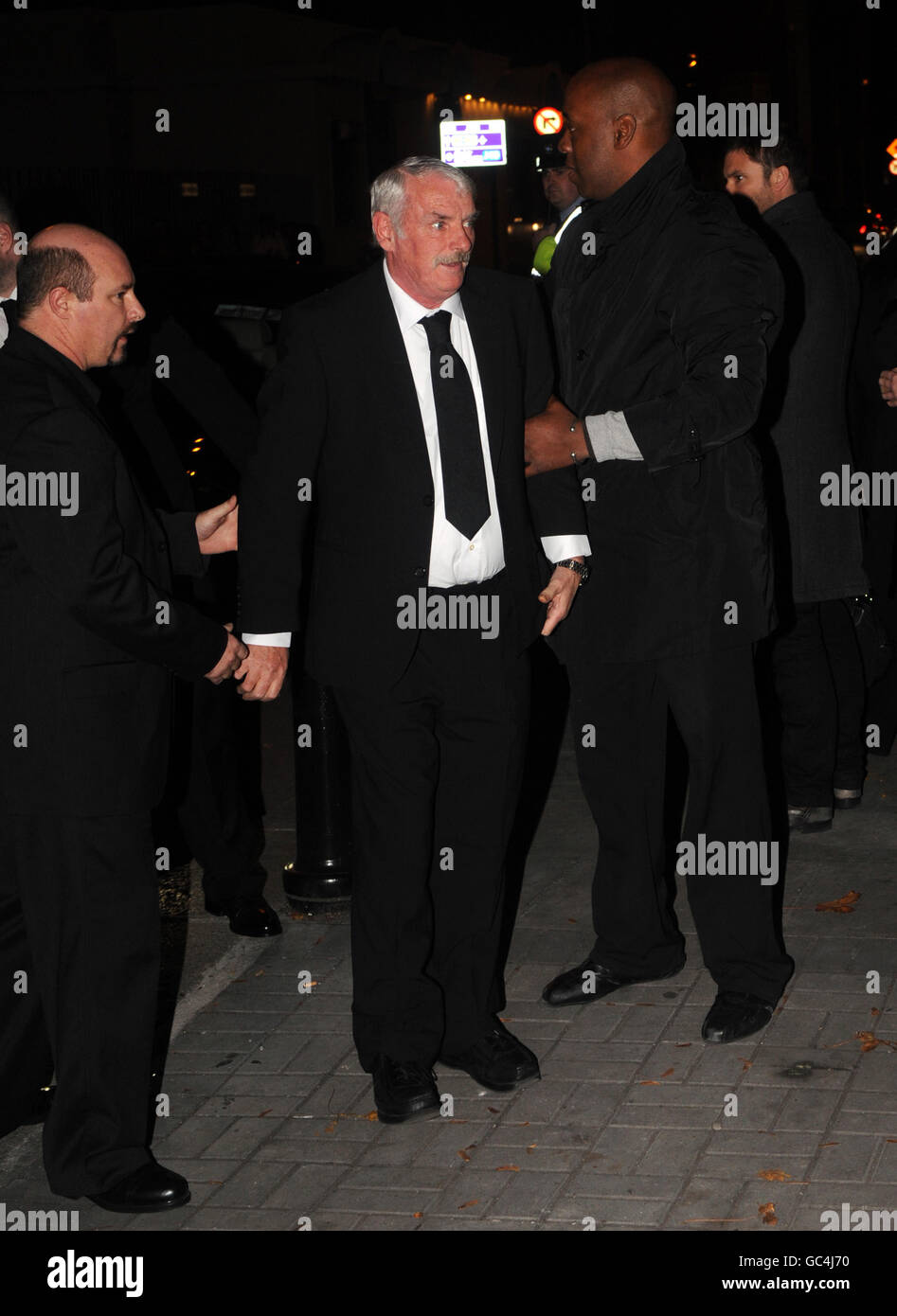 Martin Gately, the father of Stephen Gately arrives at the Jennings ...
