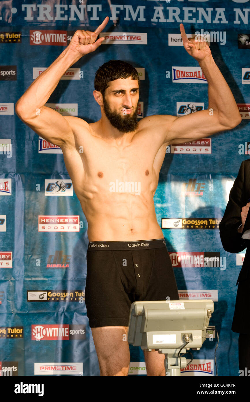 Great britains carl froch during the weigh in hi-res stock photography ...