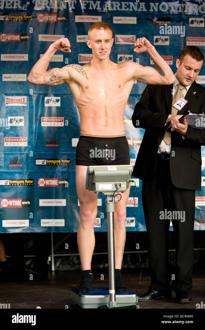 Great britains carl froch during the weigh in hi-res stock photography ...