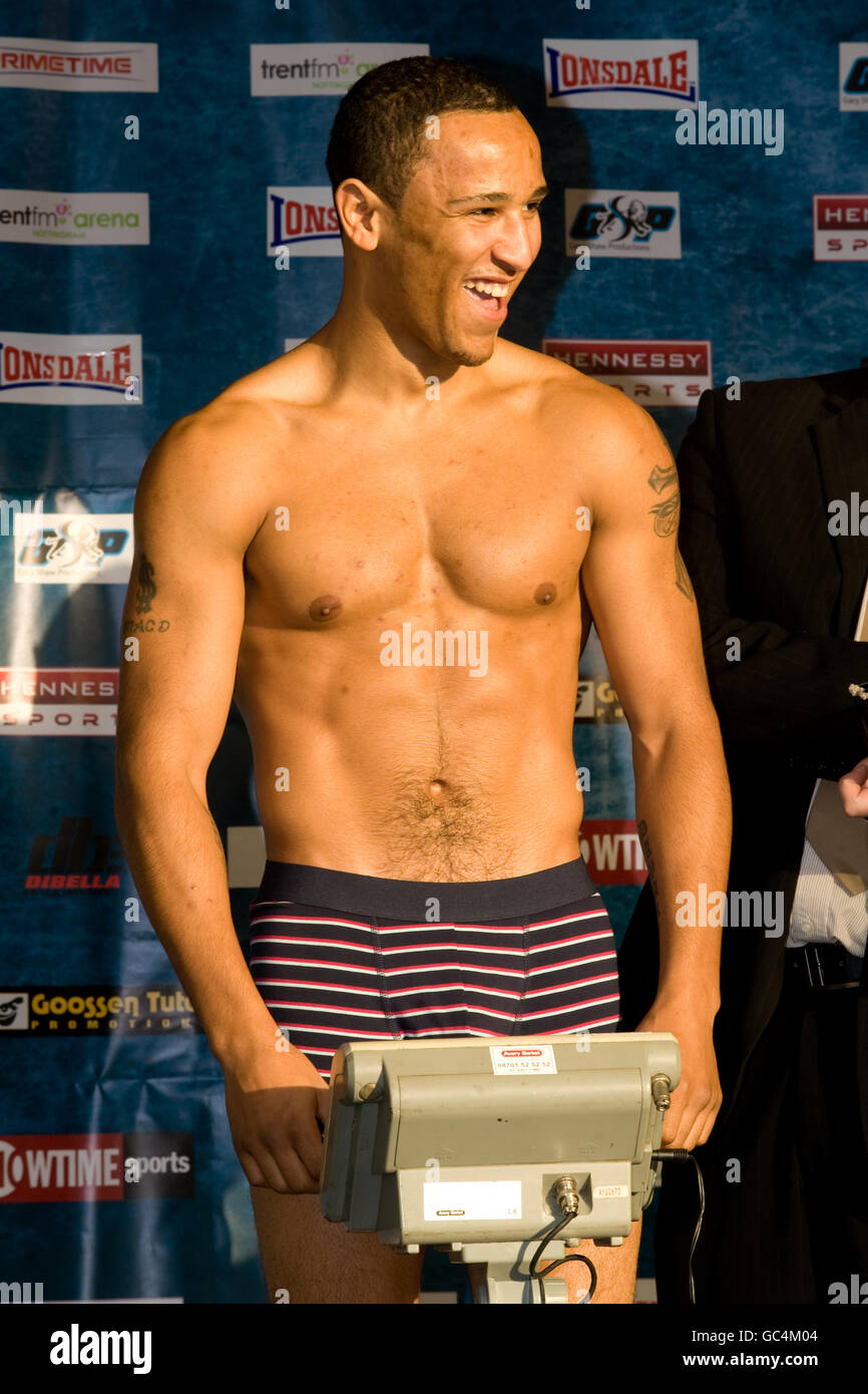 Boxing - Carl Froch v Andre Dirrell - Weigh In - Market Square. Great Britain's Nathan McIntosh ...