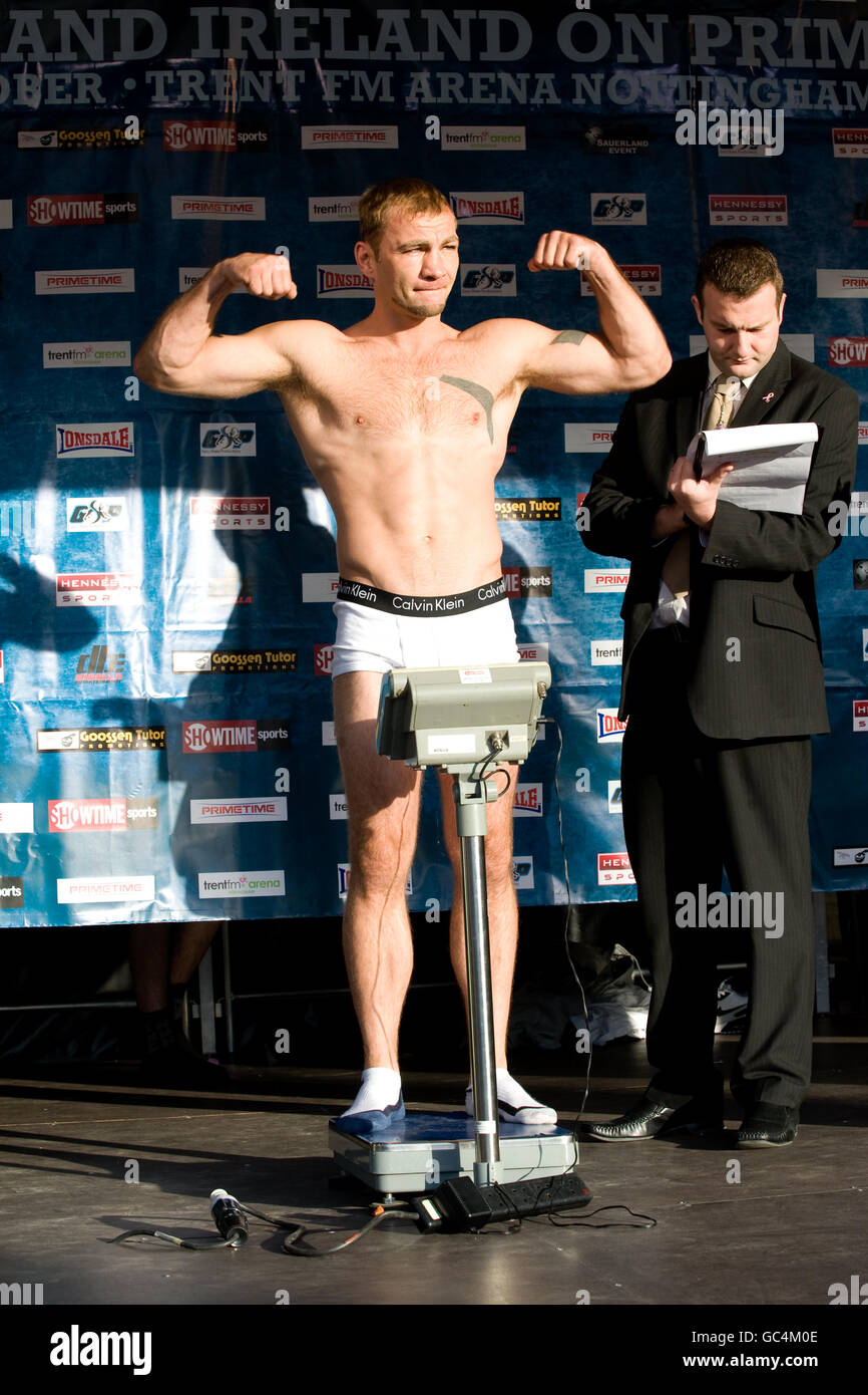 Boxing - Carl Froch v Andre Dirrell - Weigh In - Market Square Stock ...