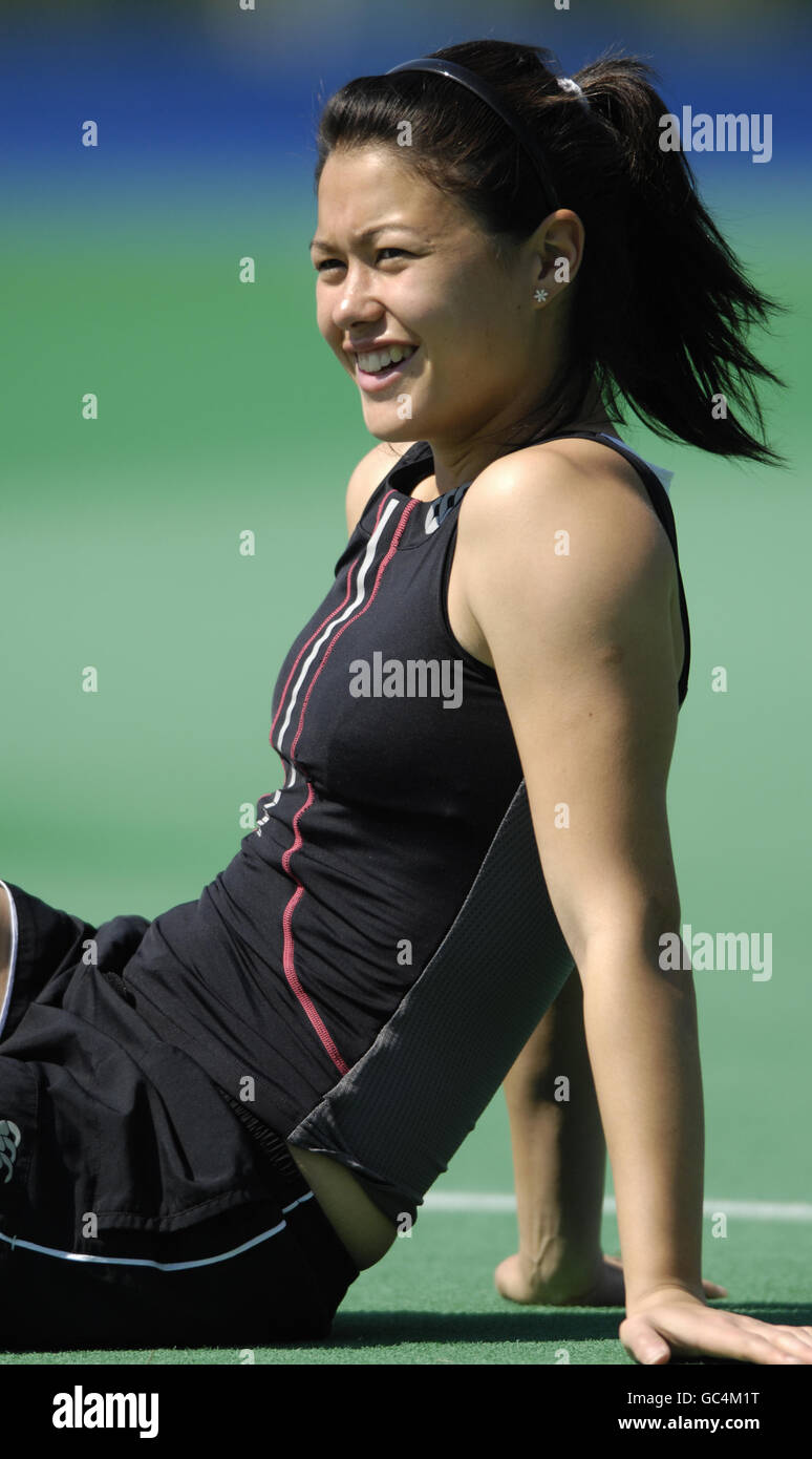 Great Britain's Sam Quek during the morning training session Stock ...