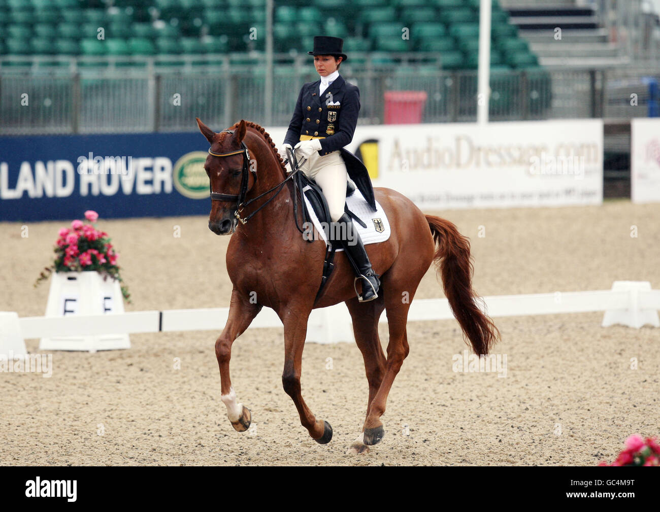 Monica Theodorescu from Germany riding Whisper competes in the FEI ...