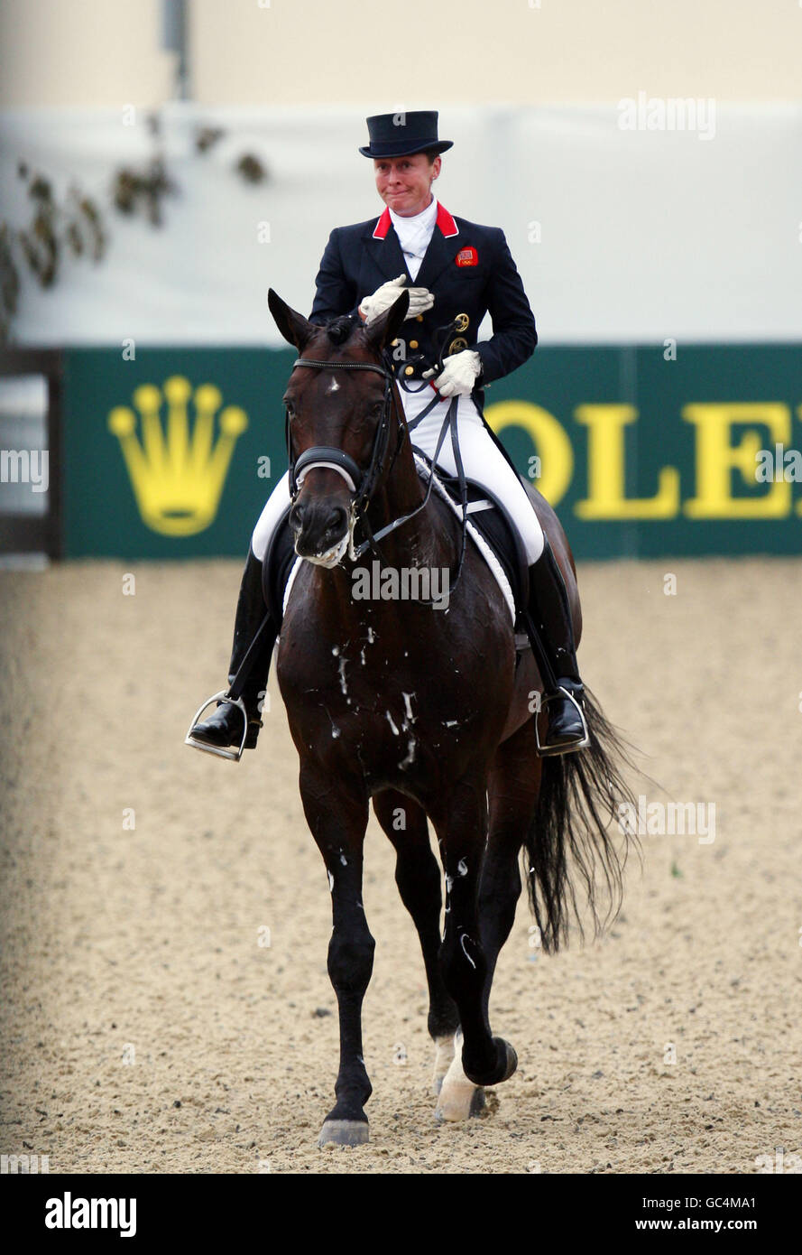 Emma Hindle from Great Britain riding Lancet competes in the FEI ...