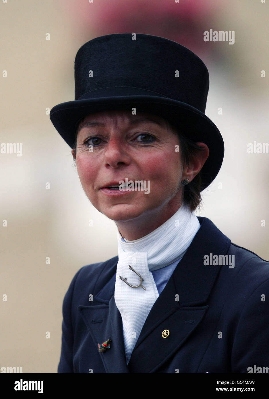 Monica Theodorescu from Germany riding Whisper competes in the FEI ...