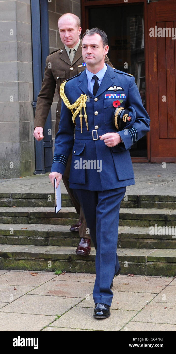 Group Captain Jonathan Burr, Station Commander of RAF Benson (right ...