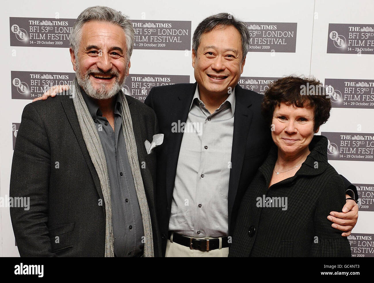 Henry Goodman (left), director Ang Lee and Imelda Staunton arrive at ...