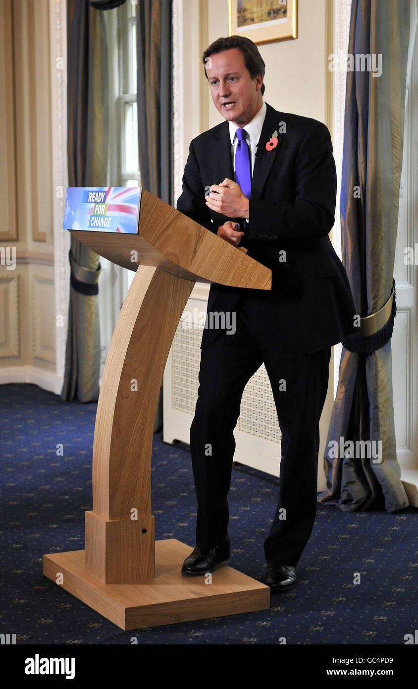 David Cameron press conference Stock Photo - Alamy