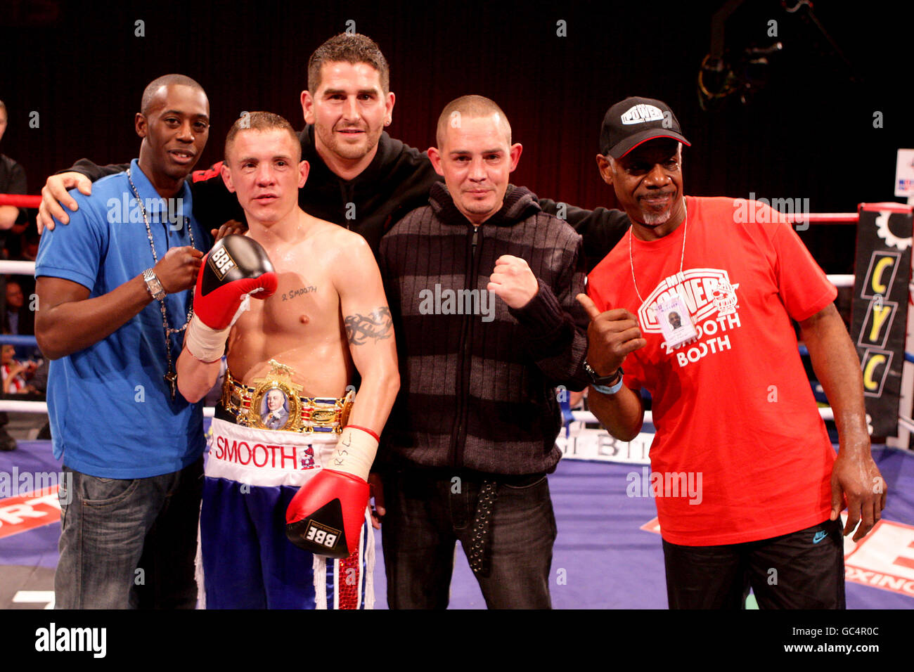 Great Britain's Jason Booth (second left) after the British Super ...