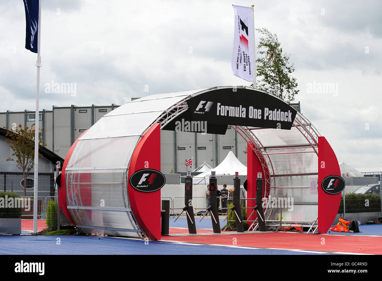 F1 paddock entrance hi-res stock photography and images - Alamy