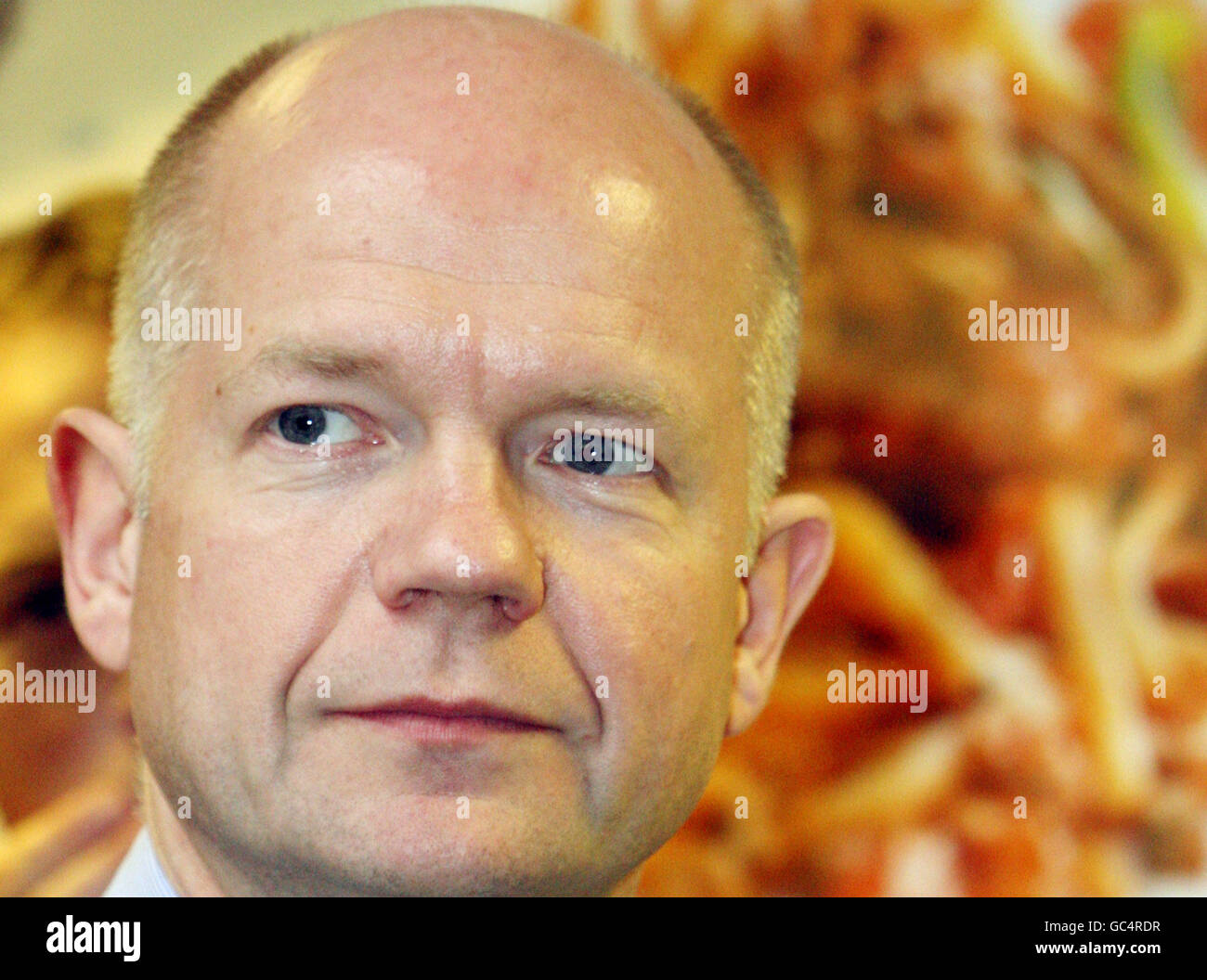 Shadow foreign secretary William Hague visits the home of Quorn ...