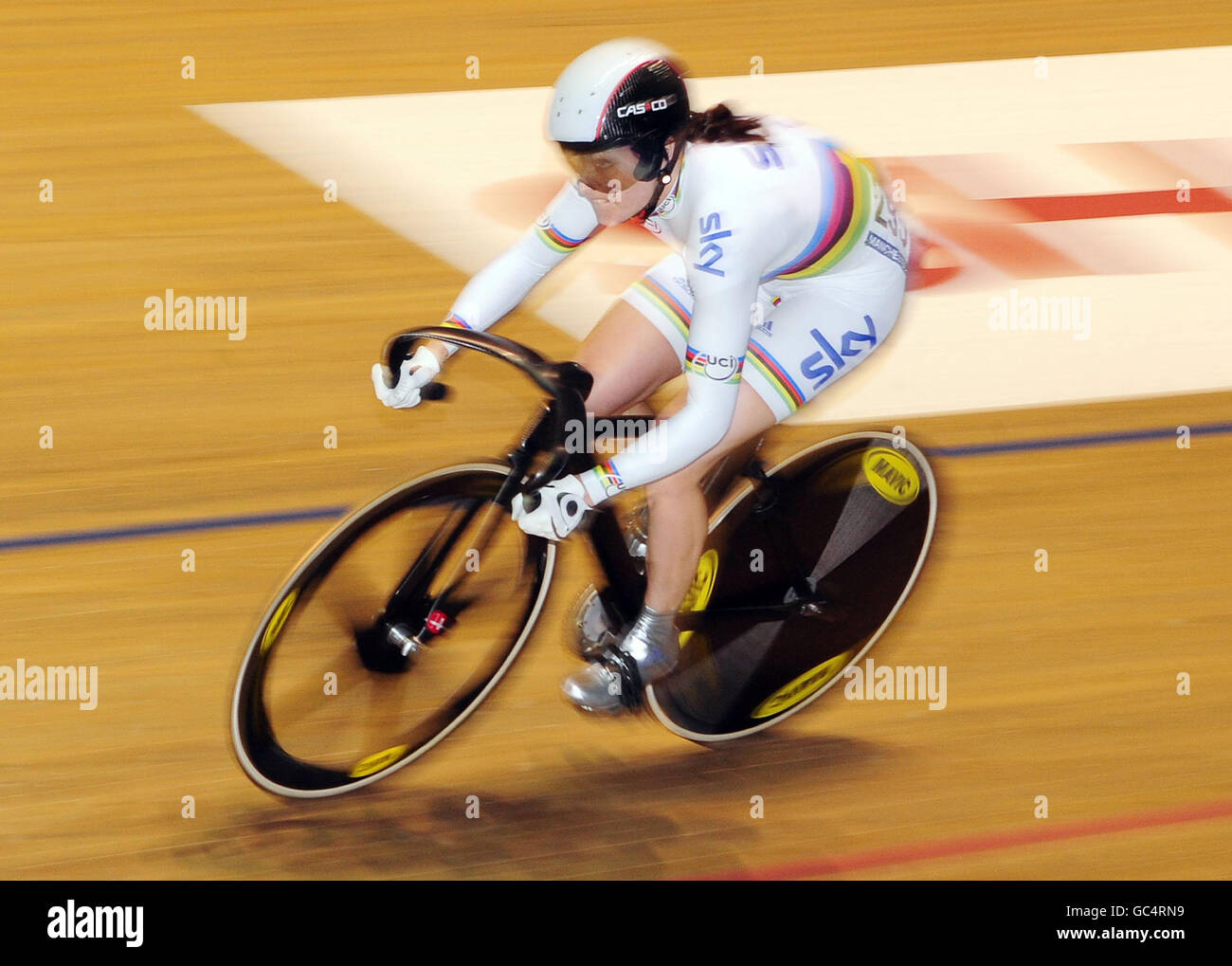 Great Britain's Victoria Pendleton in action in the Women's Sprint ...
