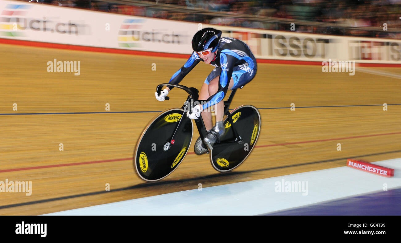 Team Sky's Victoria Pendleton on her way to the silver medal in the ...