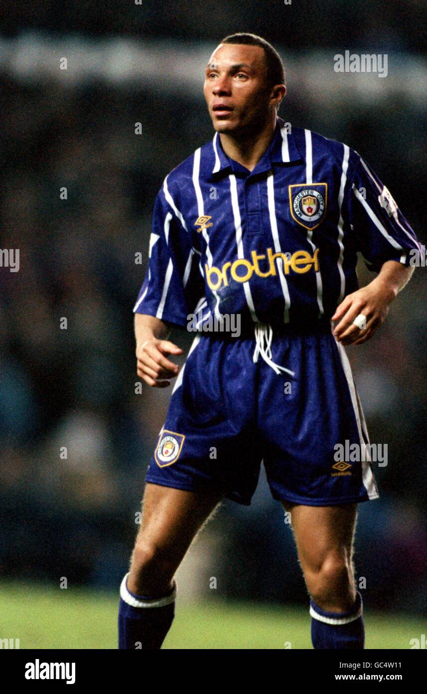 Soccer - Manchester City. Terry Phelan, Manchester City Stock Photo - Alamy