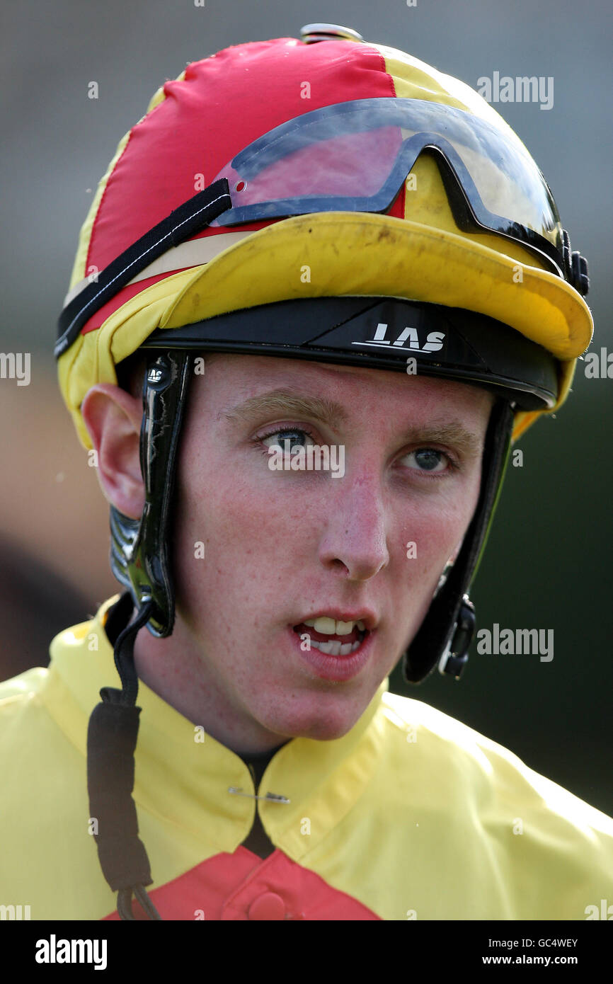 Horse Racing - Nottingham Racecourse. Jockey David Kenny Stock Photo ...