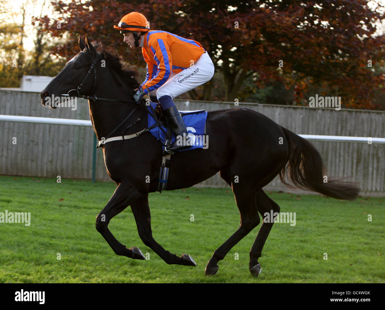 Horse Racing - Nottingham Racecourse. Jockey Neil Chalmers on ...