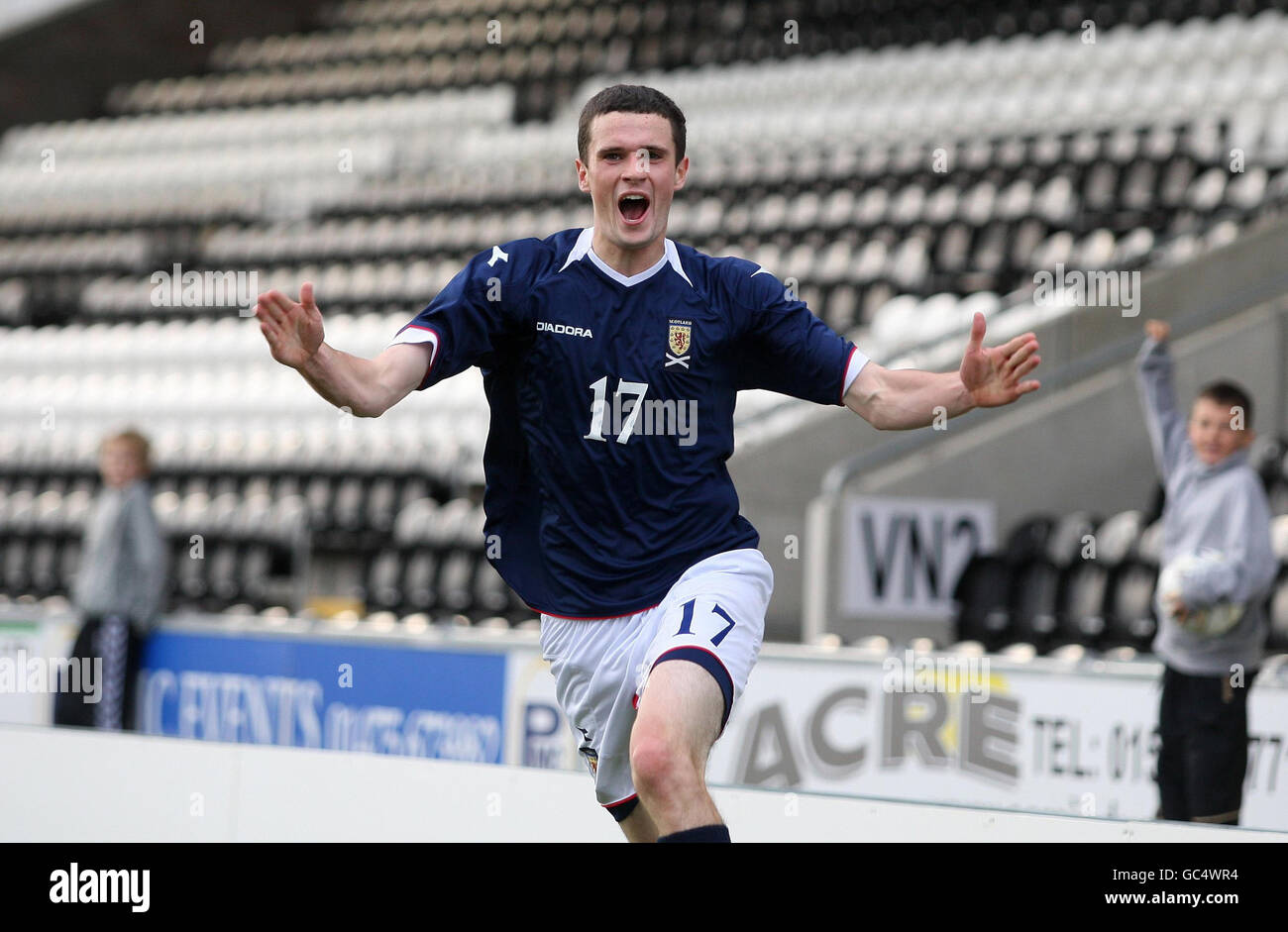 Scotland's Jamie Murphy celebrates scoring the winning goal during the ...