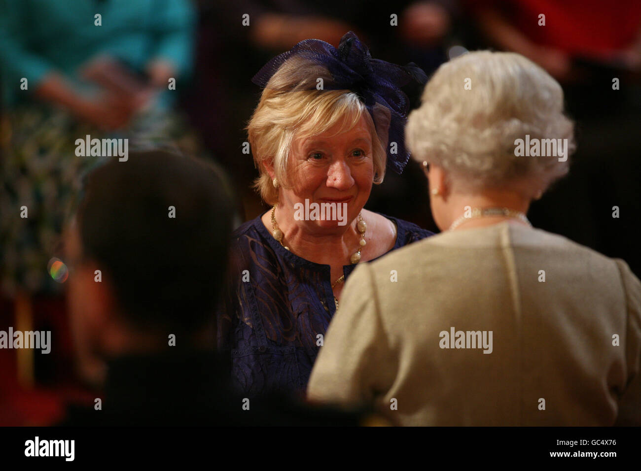 Mrs Carol Dover from Derby is made an OBE by The Queen at Buckingham ...