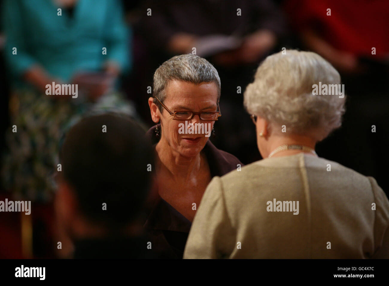 Beatrix campbell london made obe queen buckingham palace hi-res stock ...