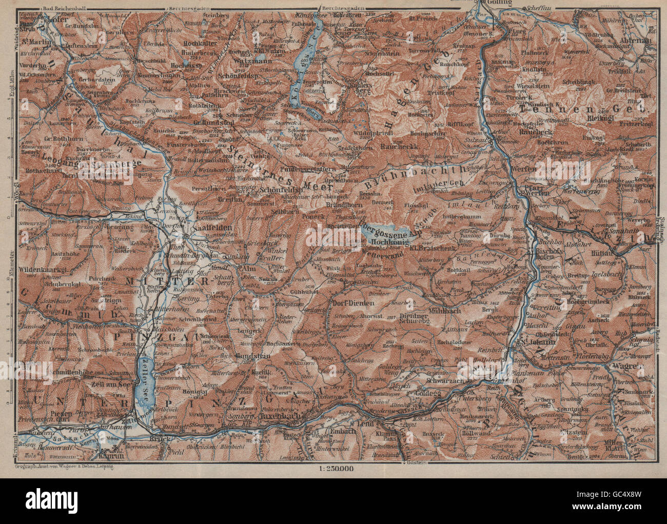 BERCHTESGADENER ALPEN Pinzgau Pongau Taxenback Königssee Zell am See ...