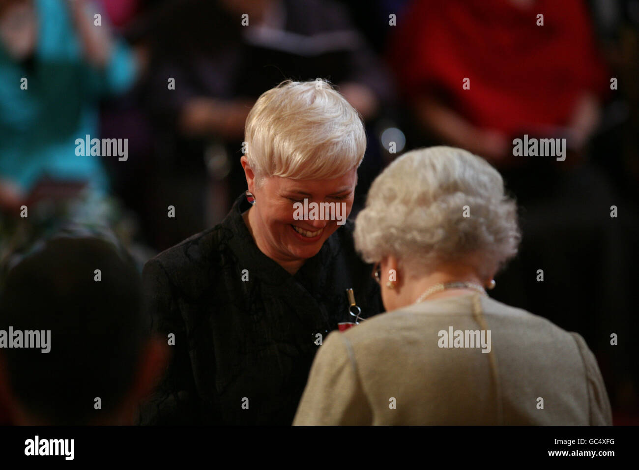 Virginia Tandy from Glossop is made an OBE by The Queen at Buckingham ...