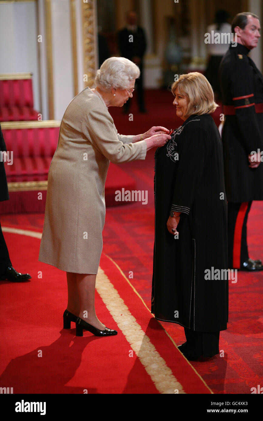 Miss Patricia Gale from Richmond is made an MBE by The Queen at ...