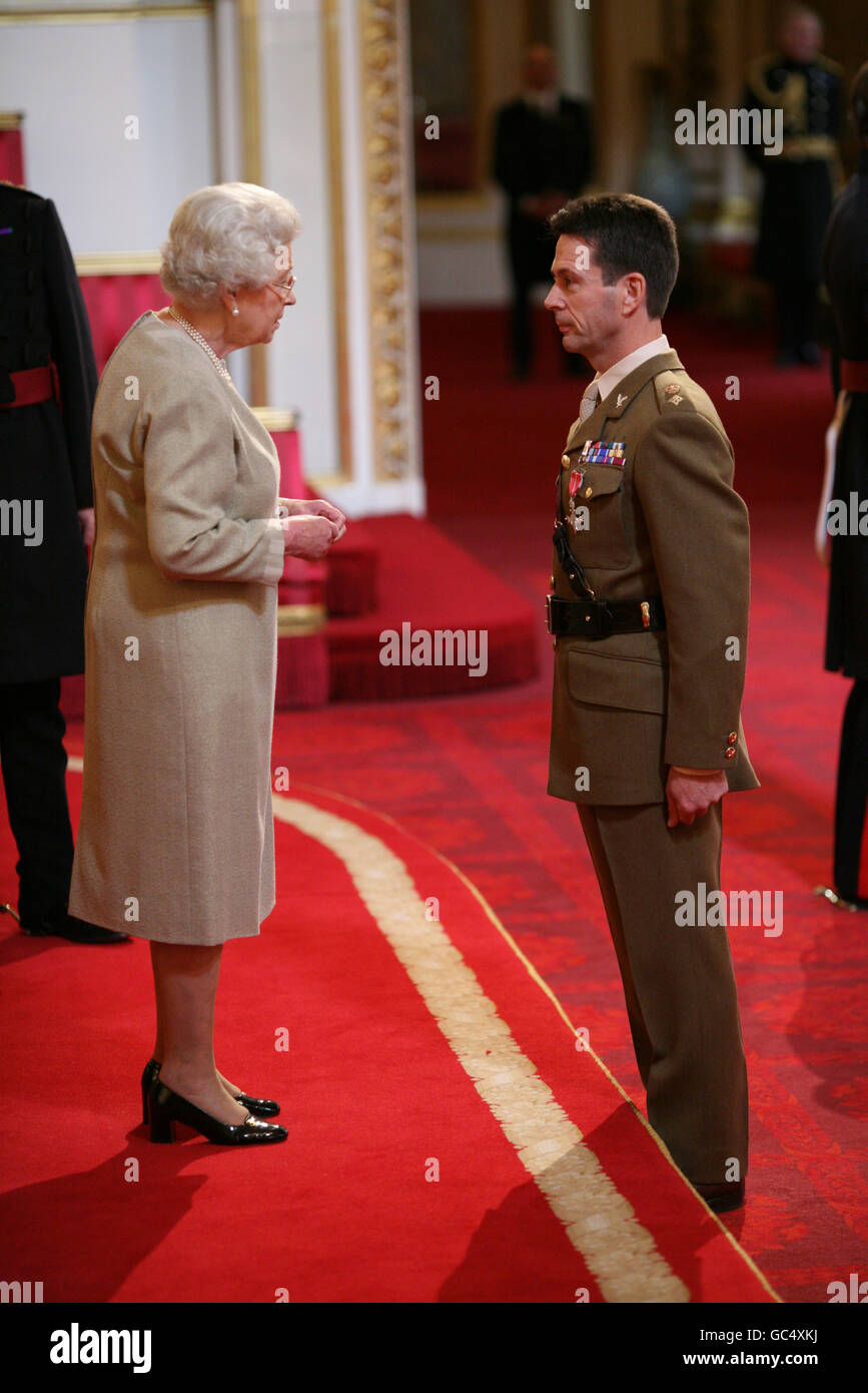 Lieutenant Colonel Richard Bishop, Army Air Corps is made an MBE by The ...