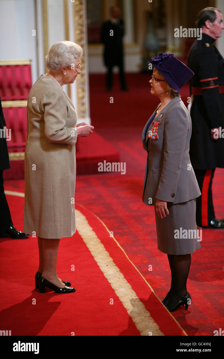 Dr. Elizabeth Sidwell from London is made a CBE by The Queen at ...