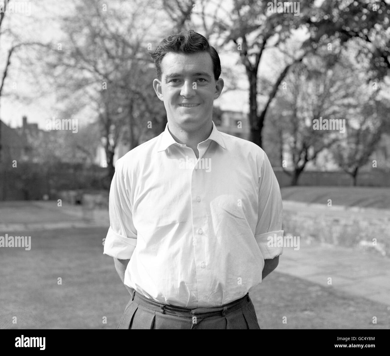 Cricket - Lancashire Photocall - Geoff Pullar Stock Photo - Alamy