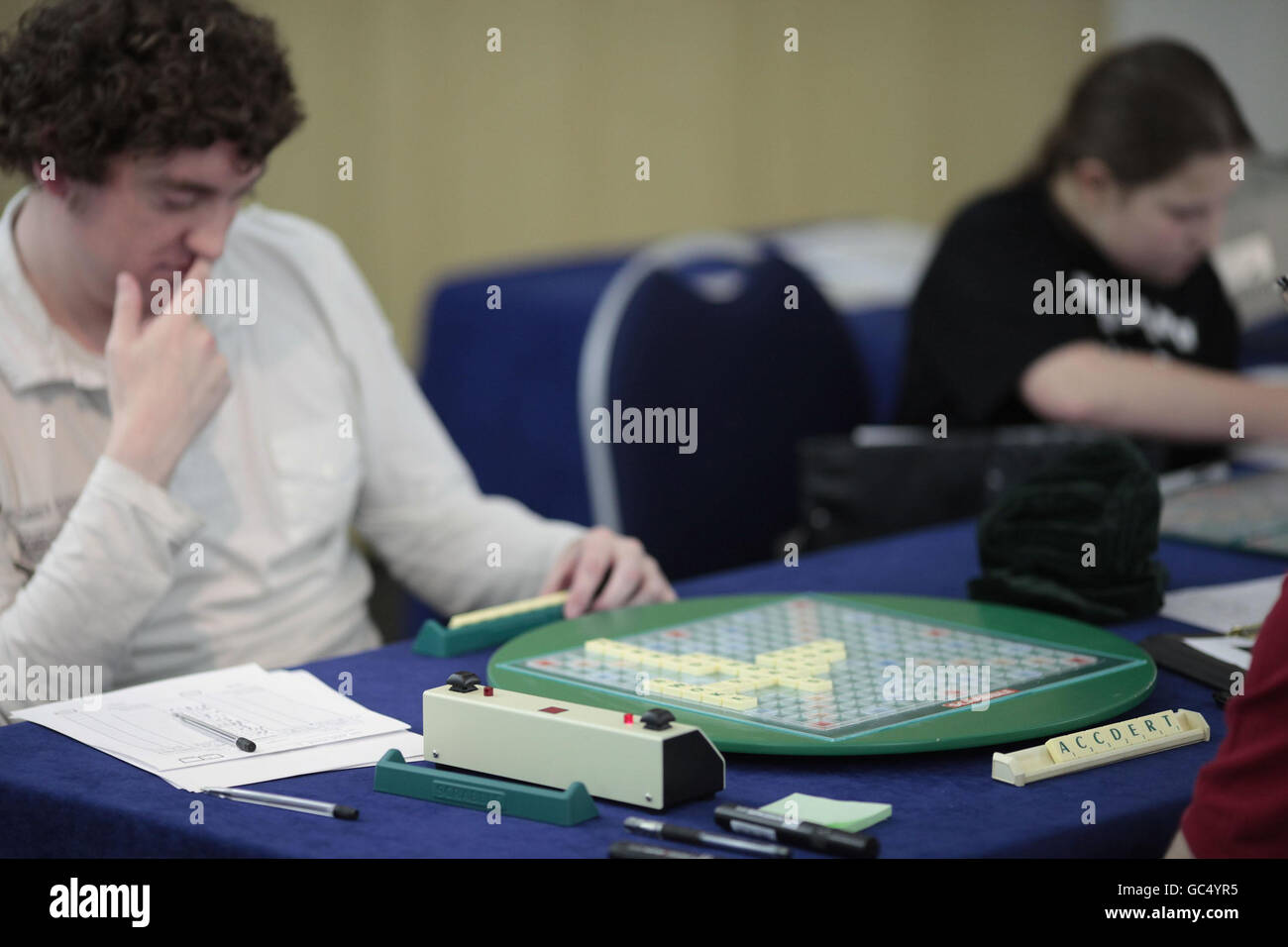 Craig Beevers (left) and David Webb (not shown) compete in the 38th ...