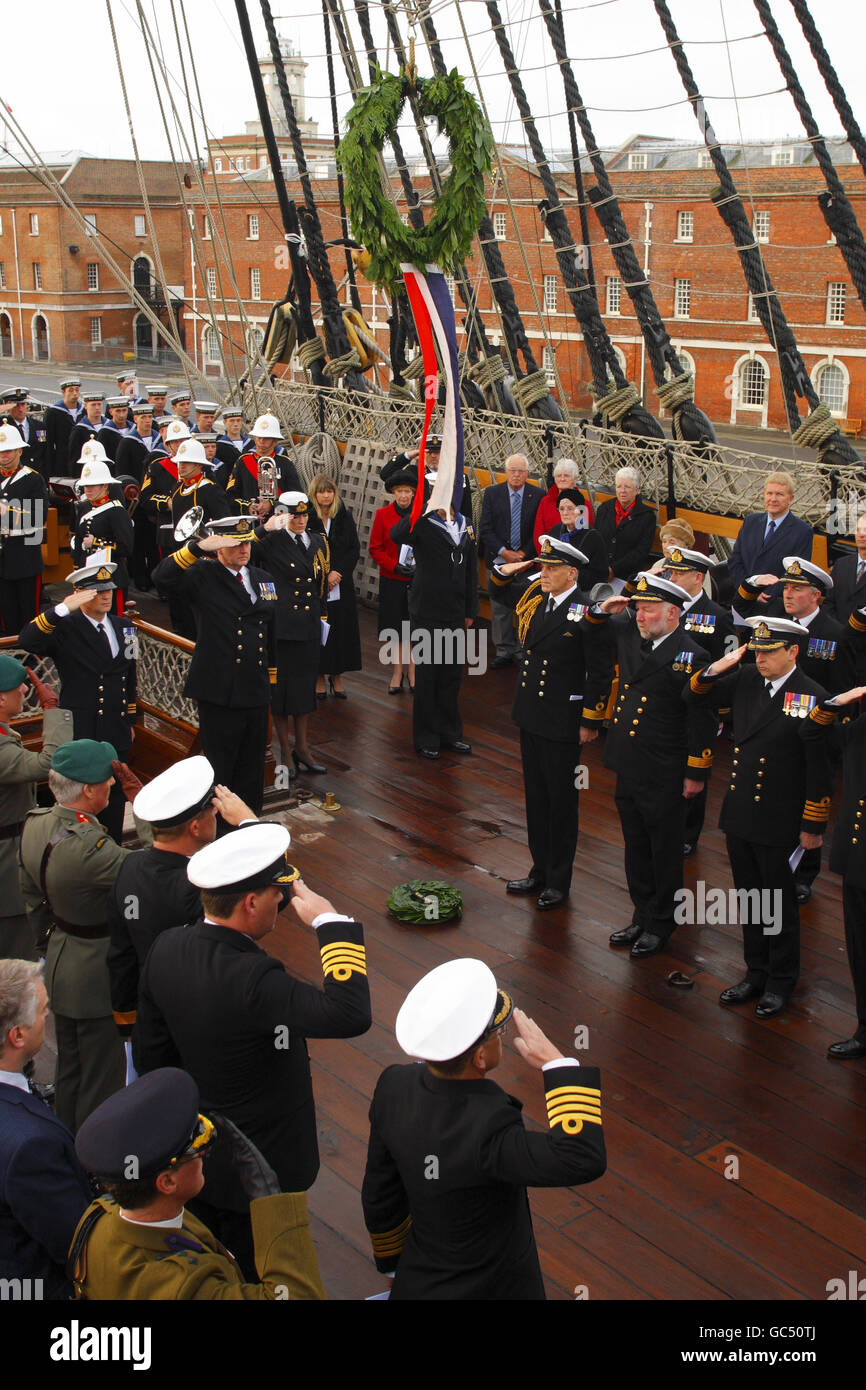 Trafalgar Day Hms Victory High Resolution Stock Photography and Images ...
