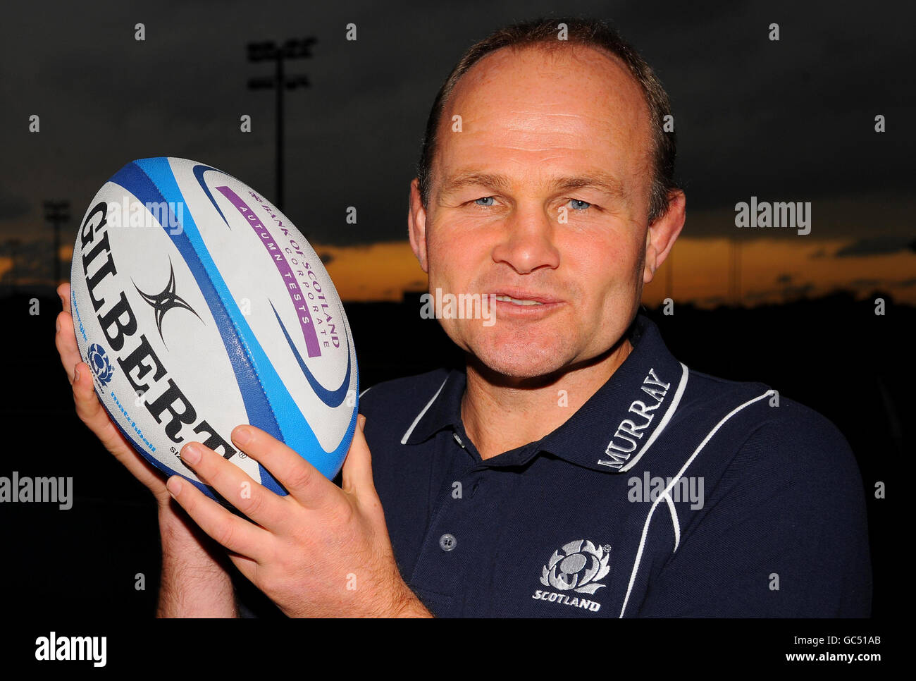 Scotland coach Andy Robinson during the squad announcement at ...