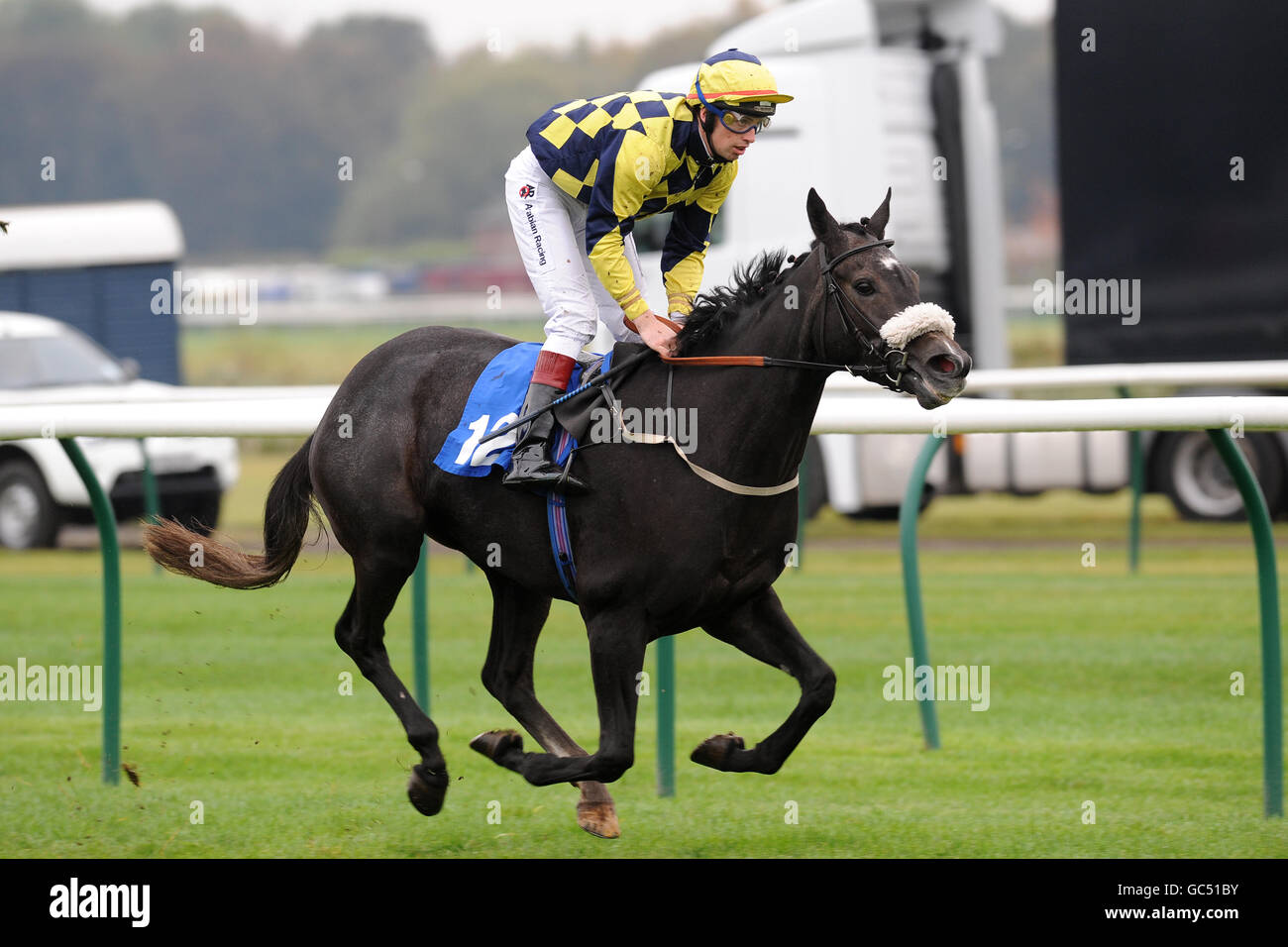 Horse Racing - Autumn Construction Day - Nottingham Racecourse. Little ...