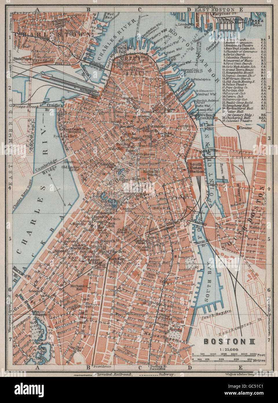 DOWNTOWN BOSTON city plan. Back Bay North End Beacon Hill Chinatown ...