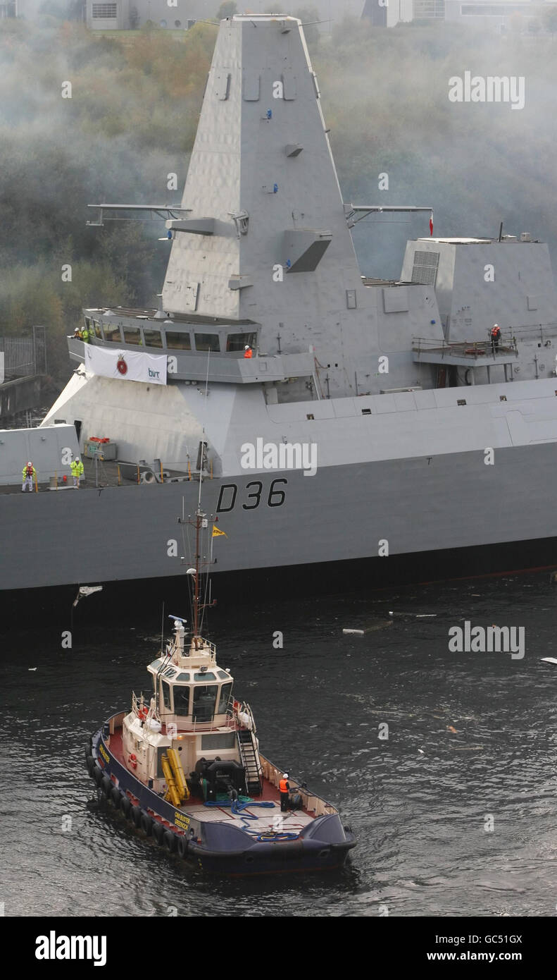 Type 45 Destroyer launched Stock Photo - Alamy
