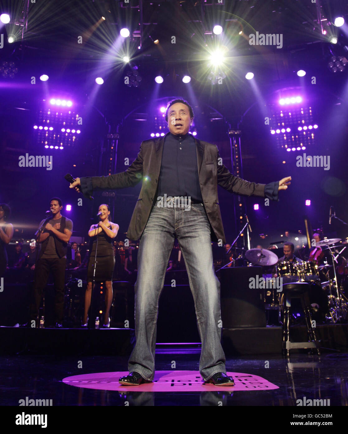 Smokey Robinson performs on stage at the Roundhouse during the BBC ...