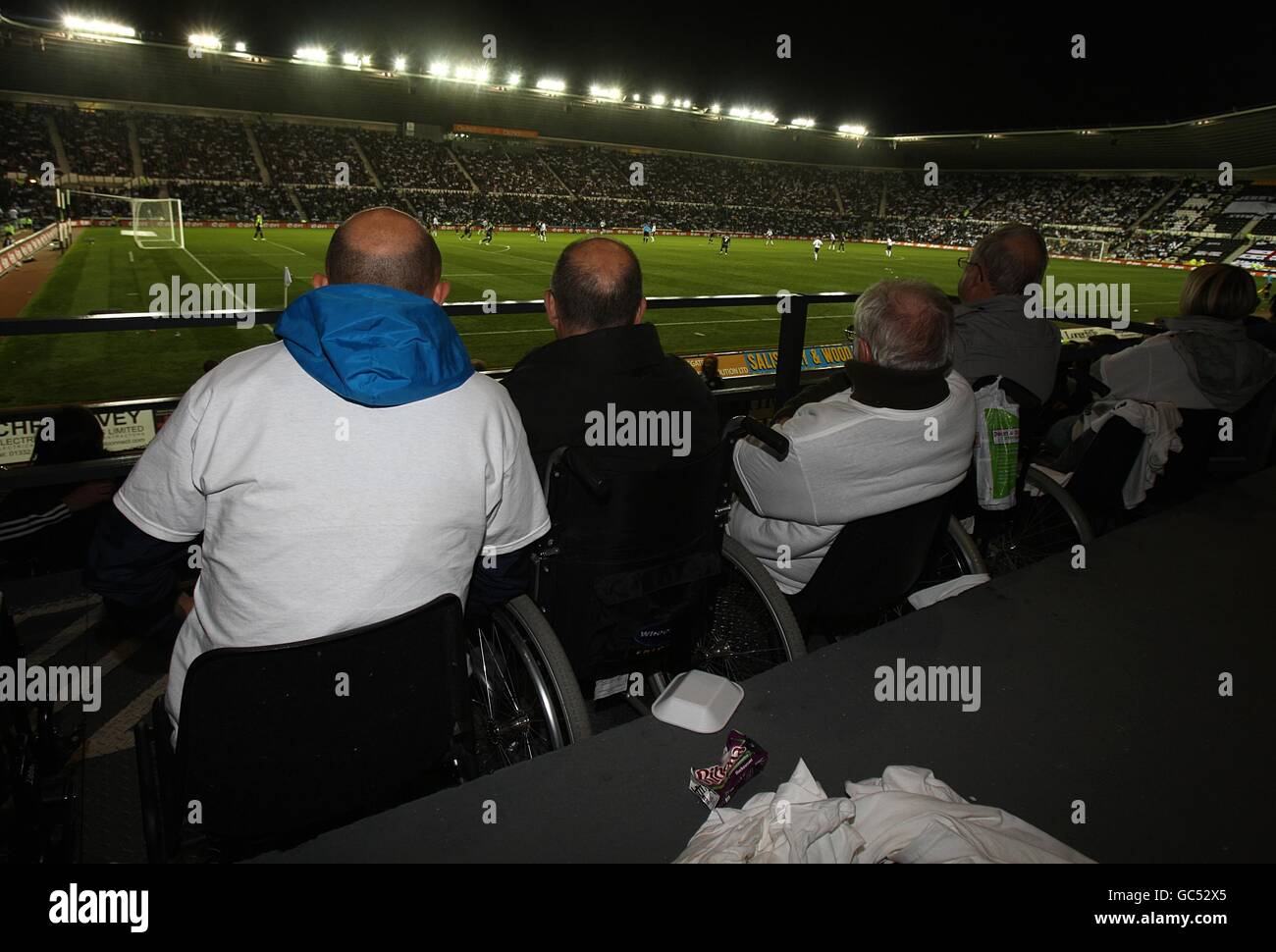 Disabled fans watch match in stands hi-res stock photography and images ...