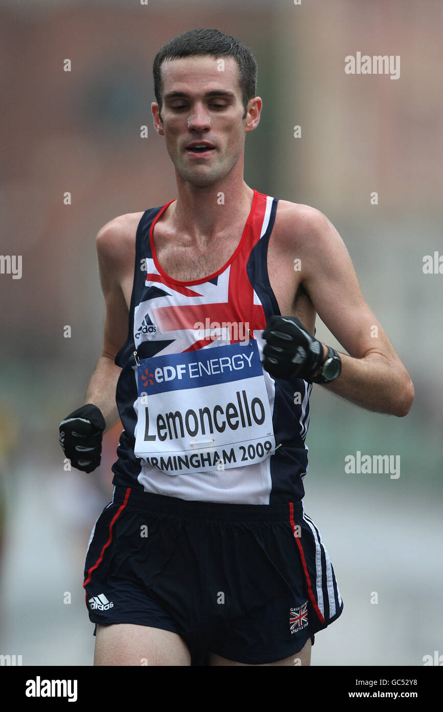 Great Britain's Andrew Lemoncello finishing the Men's EDF Energy ...
