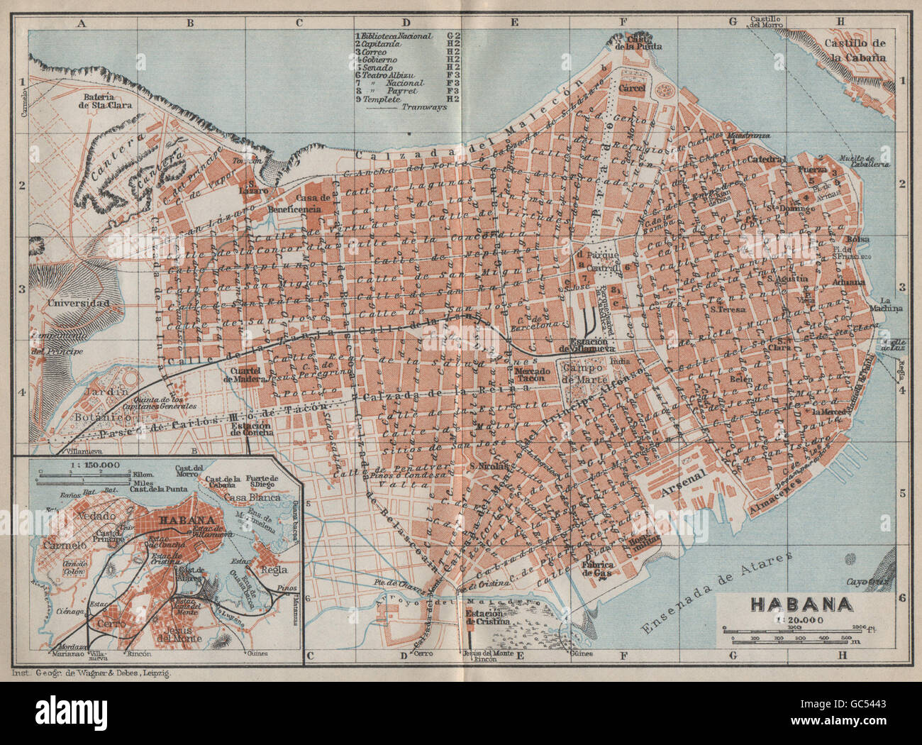 Havana map hi-res stock photography and images - Alamy