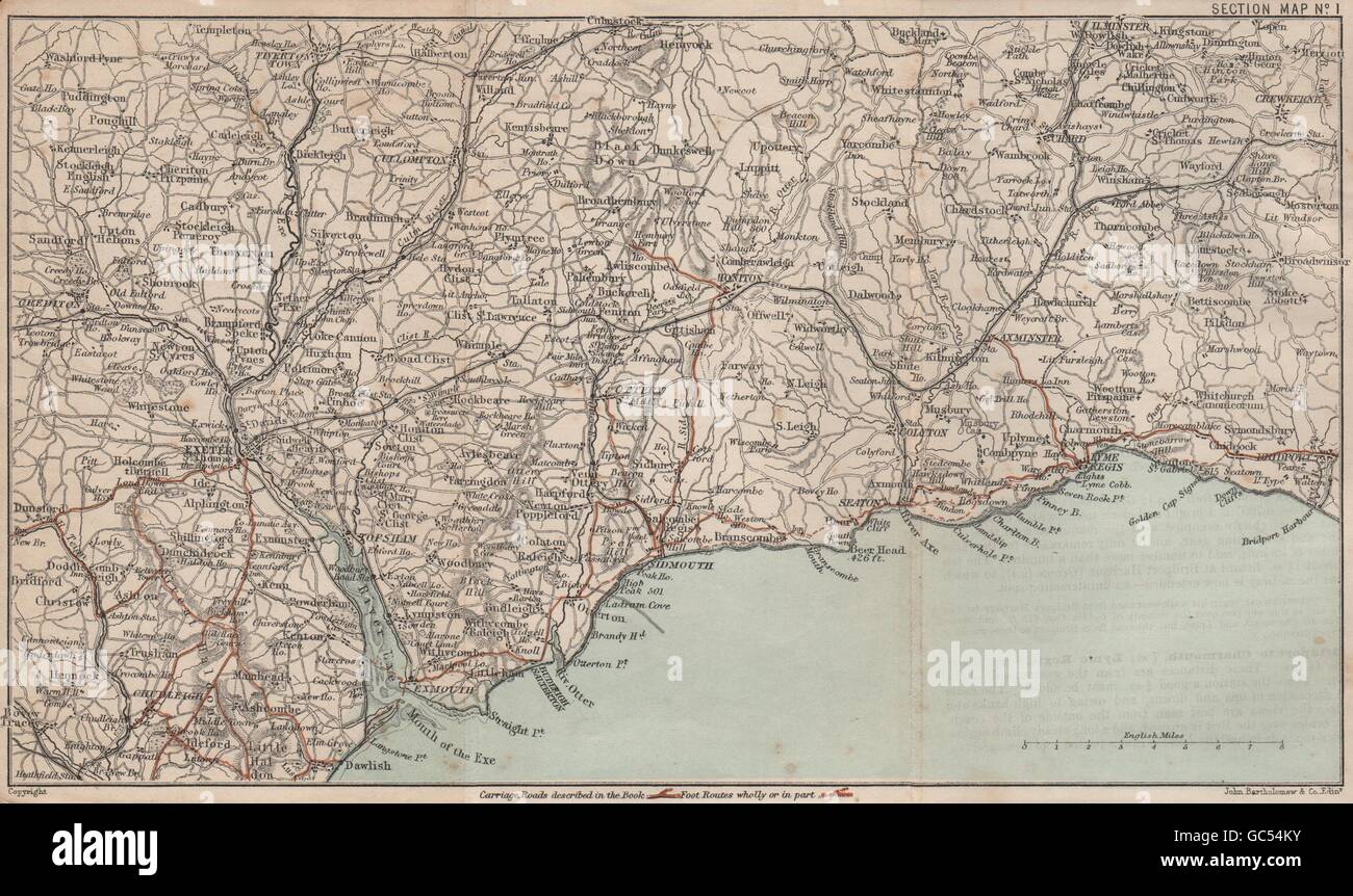 Jurassic coast map for dorset hi-res stock photography and images - Alamy
