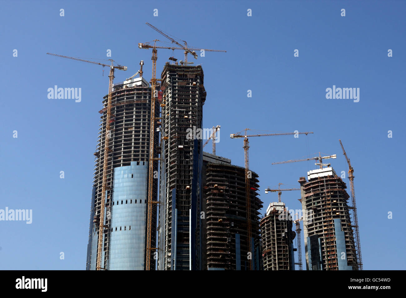 A general view as construction work takes place on the new Etihad ...
