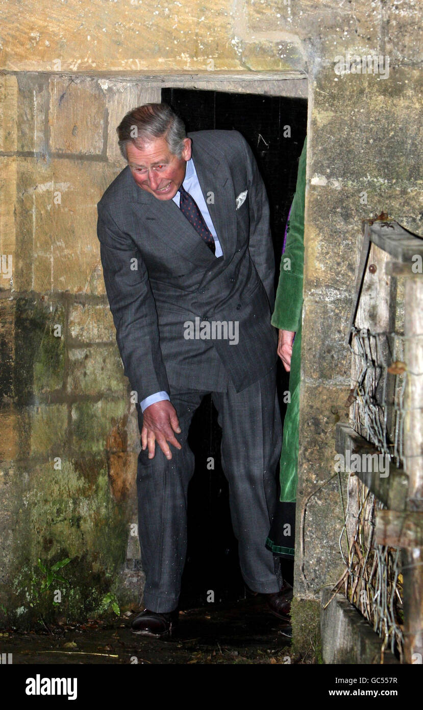 The Prince of Wales visits Stanway Watermill Stock Photo - Alamy