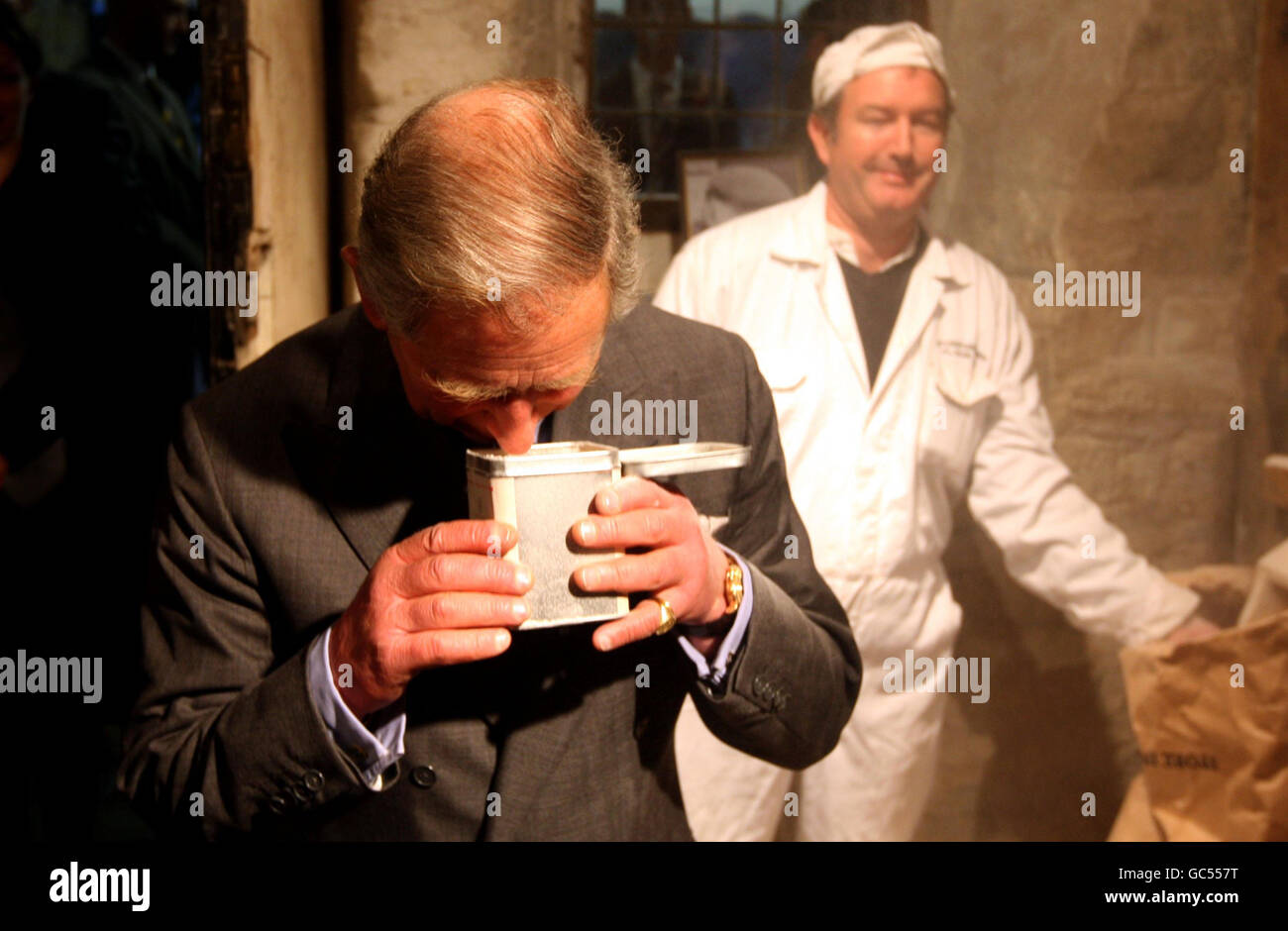 H.R.H The Prince of Wales is presented with the first flour grounded ...